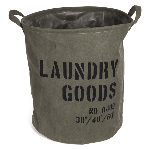 Danya B Army Canvas Laundry Bucket - Walmart.com