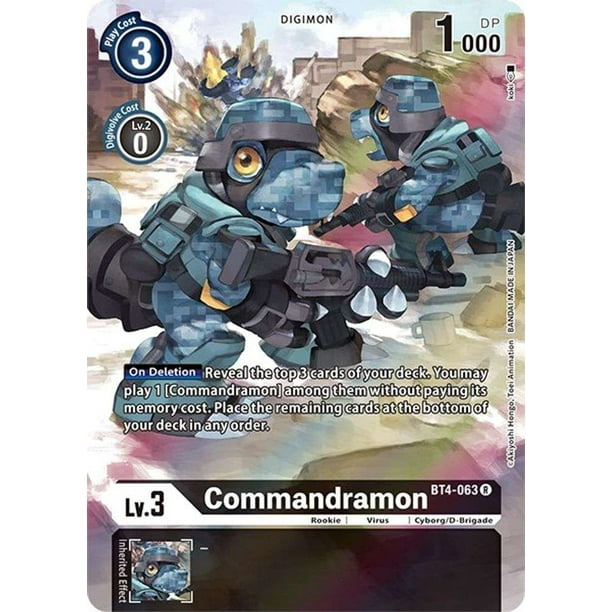 Digimon Dimensional Phase Commandramon BT4-063 (Alternate Art ...