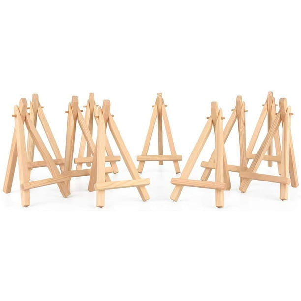 10 x mini easels, 15 × 8cm ， small wooden board display, easel holder ...