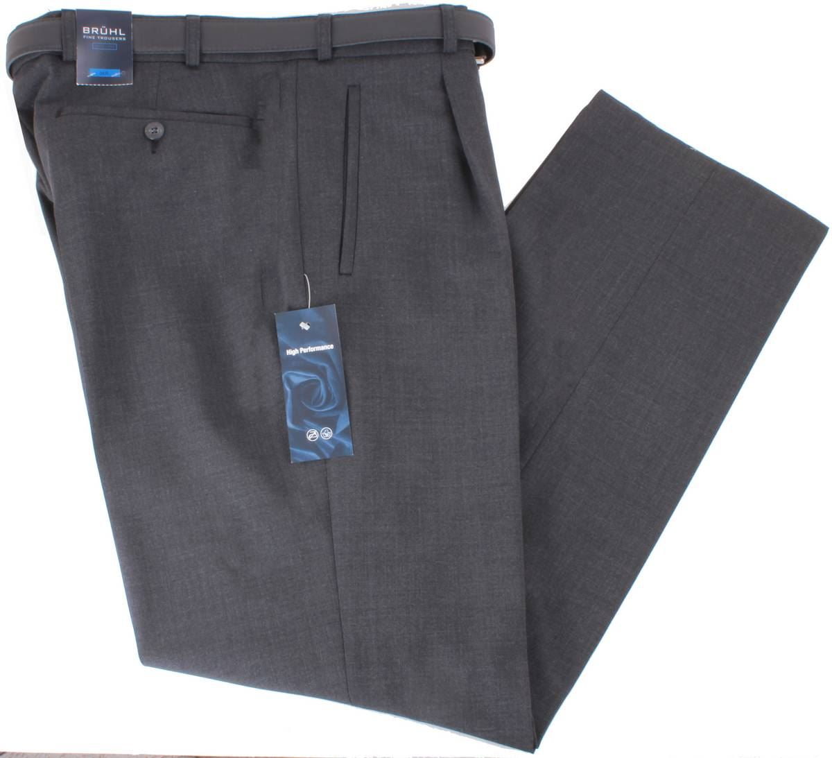 BRUHL Howard Trousers - Anthracite Grey - Walmart.com