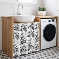 Black Gray Fruit Cabinet Curtains 35''x35'', Vintage Plant Nature ...
