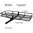 Arksen 60" Cargo Hauler Carrier Hitch Mounted Luggage Basket with Cargo Bag Combo - Walmart.com