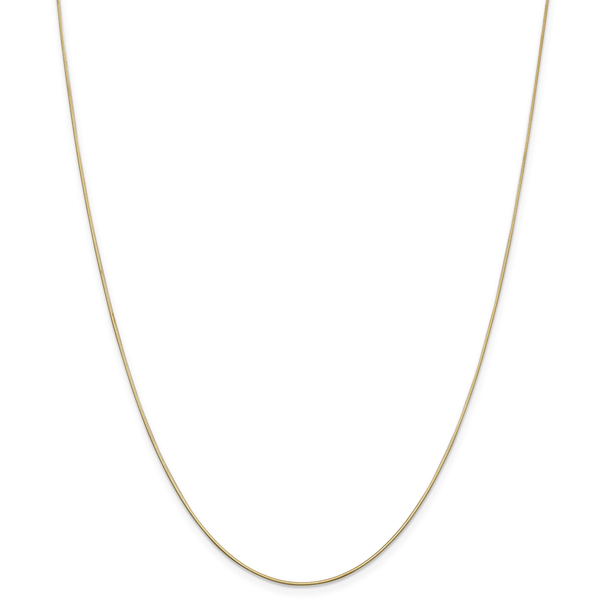 14k .80mm Octagonal Snake Chain in 14k Yellow Gold - Walmart.com