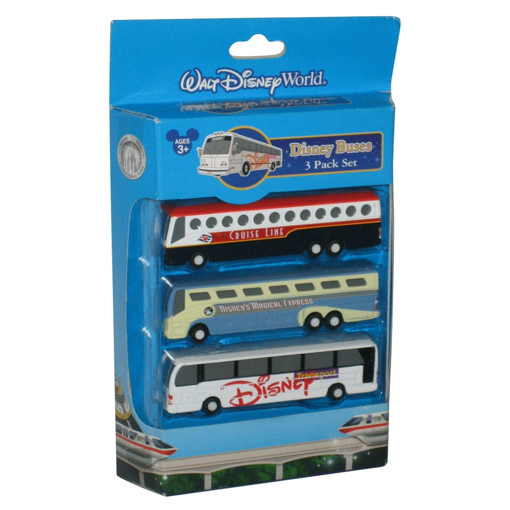Disney World Theme Park Store Authentic Buses 3-Pack Toy Car Set ...