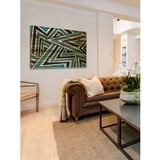 "Alternating Direction" Painting Print on Natural Pine Wood - Walmart.com