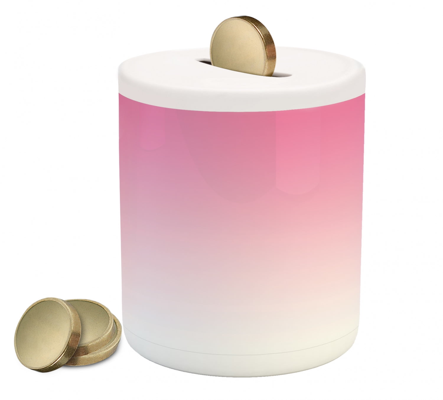 Ombre Piggy Bank, Dreamy Pale Pink Waterfall Cotton Candy Inspired ...