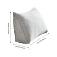 70X35X20cm Soft Comfortable Triangle Back Cushion For Sofa And Bed ...