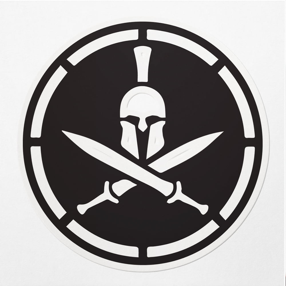 Vinyl Stickers Decals Of Spartan Illustration - Waterproof - Apply On ...