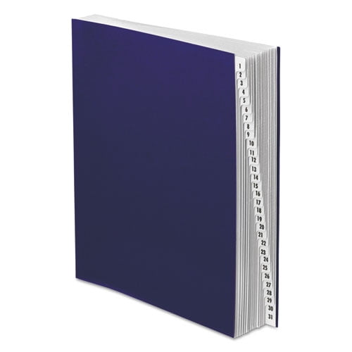 Expanding Desk File, 31 Dividers, Date Index, Letter Size, Dark Blue ...