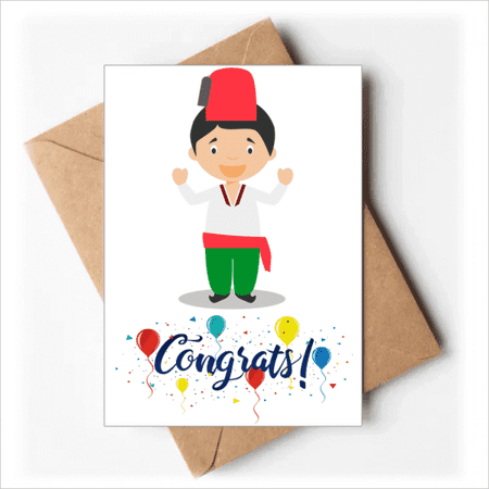 Red Green Turkey Cartoon Art Deco Fashion Wedding Cards Congratulations ...
