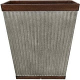 Southern Patio HDR-046851 16 Inch Square Rustic Resin Indoor Outdoor ...