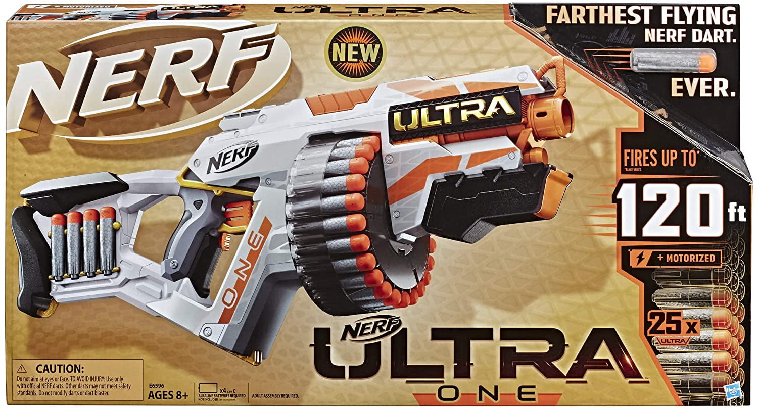 Ultra One Motorized Blaster NERF E66826 con 25 Ultra Dardos Voladores ...