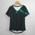 Goldline Sicat Womens T Shirt New Fashion Printed Zipper V Neck Short