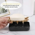 Bamboo Wooden Soap Diss for Shower with Drainage Bathroom Bar Holder ...