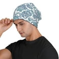 Beanies Hats for Men Women - Green Blue Paisley Soft Breathable Chemo ...