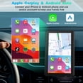 HOMPOW 7'' Wireless Apple CarPlay & Android Auto Car Display – Portable ...