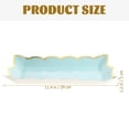 NUOLUX Blue Rectangle Cardboard Serving Platters, Disposable Paper ...
