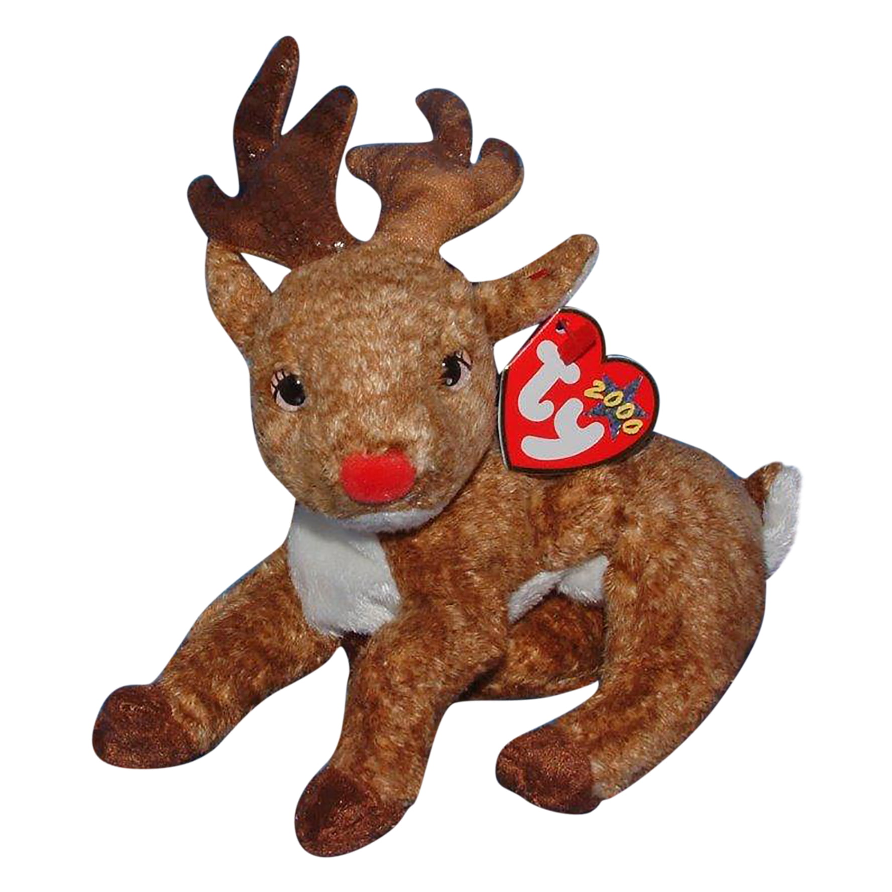 Ty Beanie Baby: Roxie the Reindeer - Red Nose | Stuffed Animal | MWMT ...