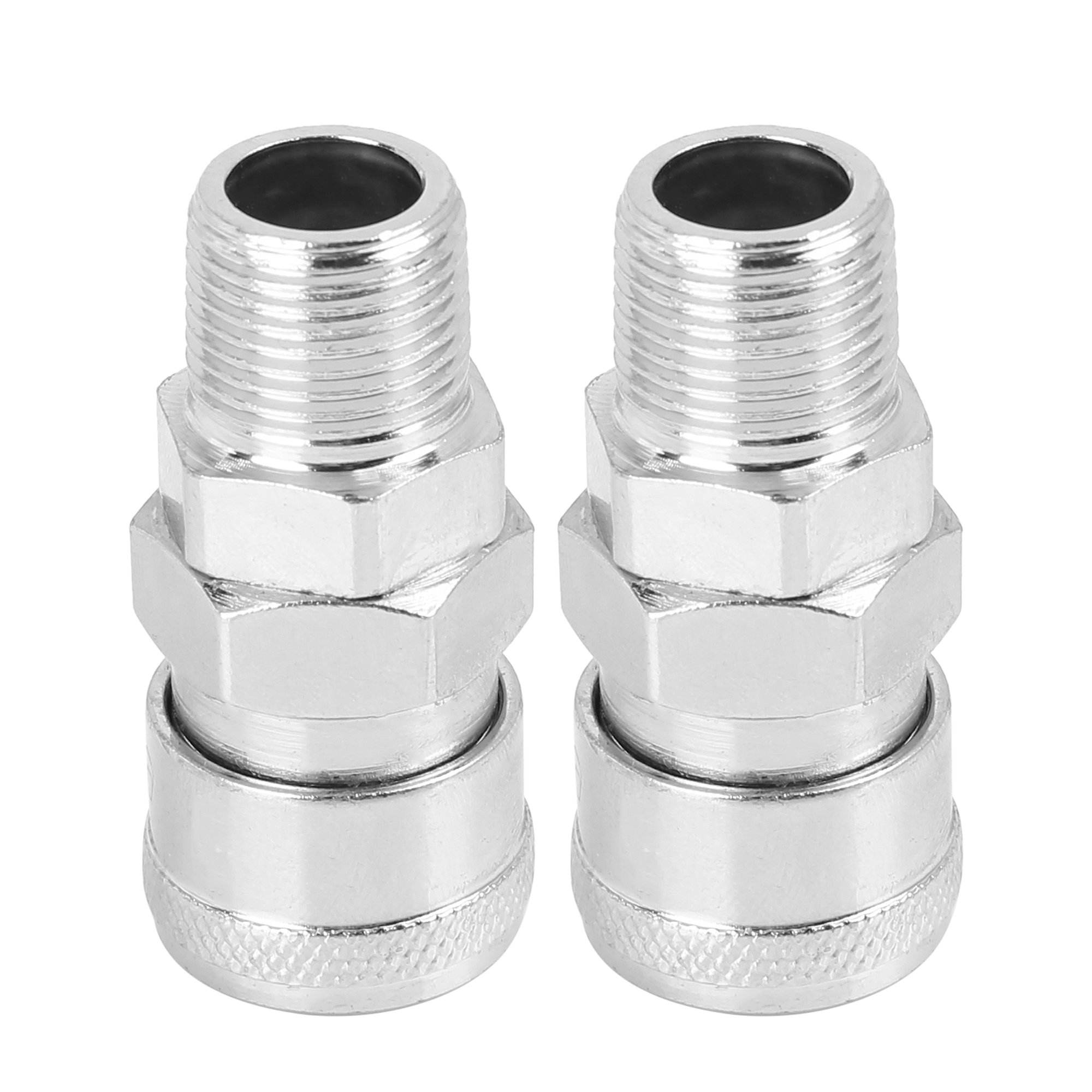 2pcs Car Vehicle Air Quick Connector Female Hose Fitting Adapter For 3 