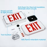 LEONLITE 12-Pack Wet Location LED Exit Sign, Weatherproof Outdoor ...