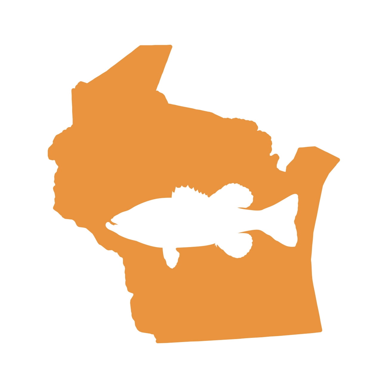 Wisconsin Bass Sticker Decal Die Cut - Self Adhesive Vinyl ...