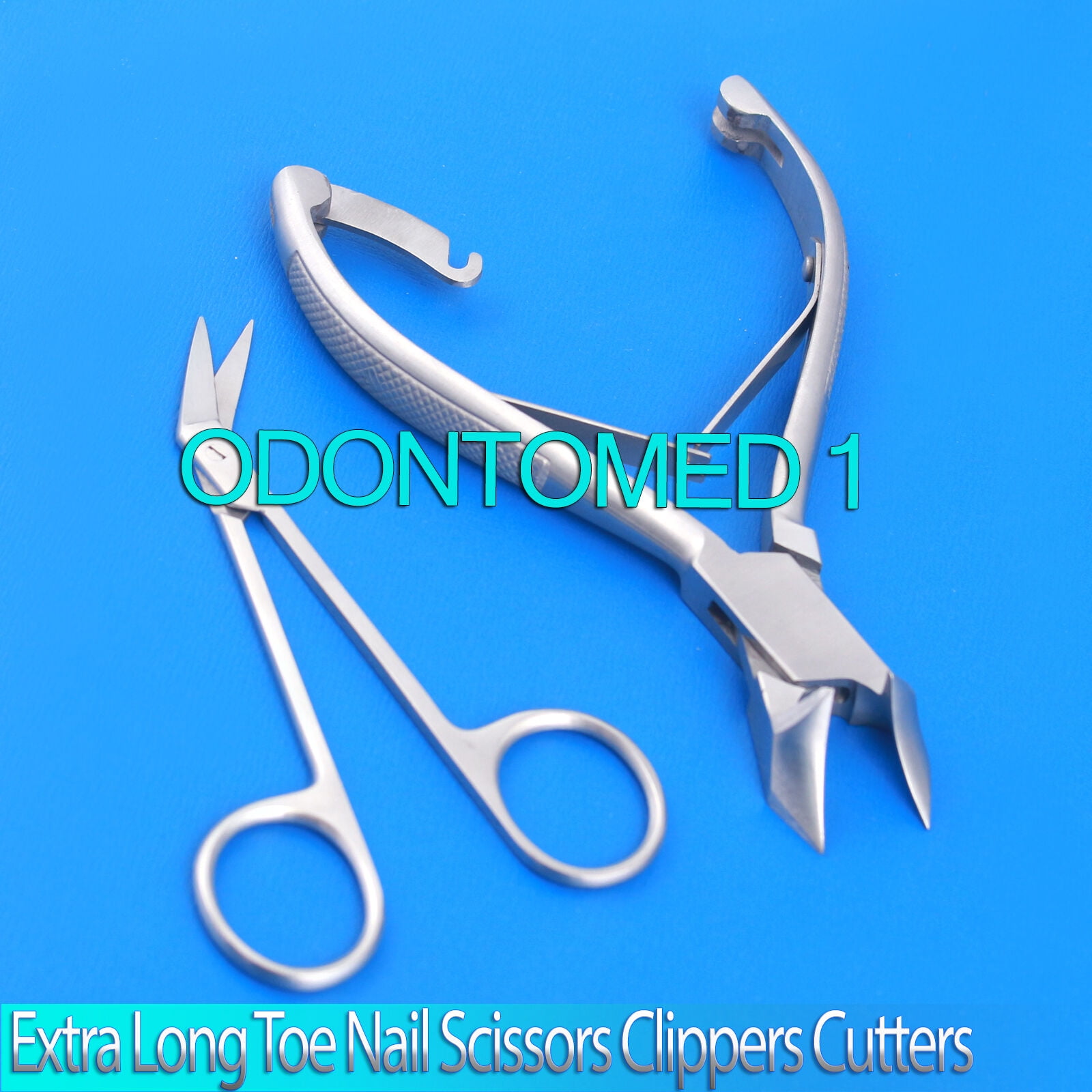 OdontoMed2011 Extra Long Toe Nail Scissors Clippers Cutters + Ingrown ...