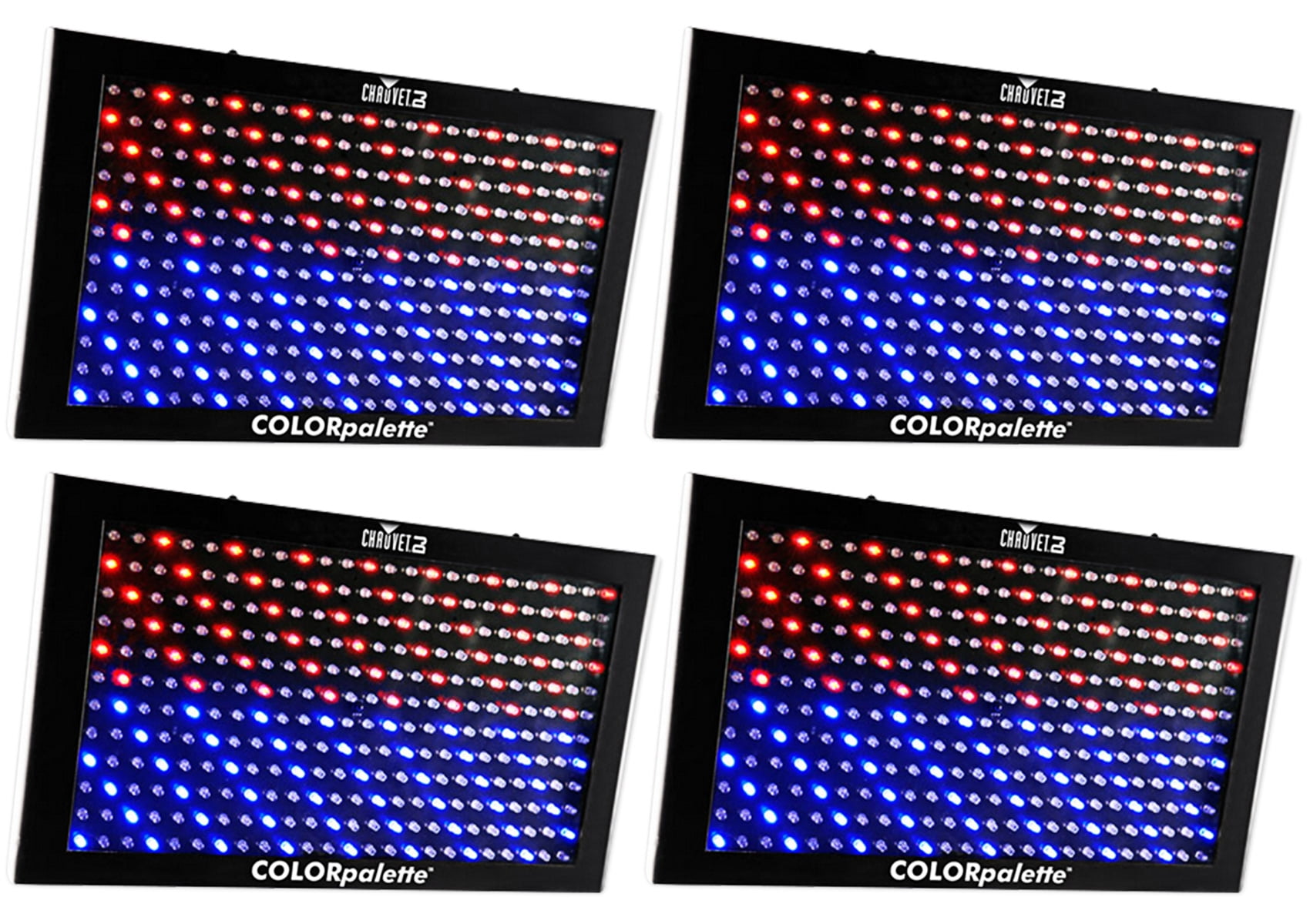 (4) Chauvet Colorpalette LED Panel Light Color Palette, 6 - 27 DMX ...