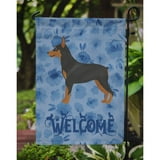 Miniature Pinscher Welcome Garden Flag - Walmart.com