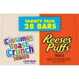Reese's Puffs Cinnamon Toast Crunch Cereal Treat Bars Variety Pack, 28 ...