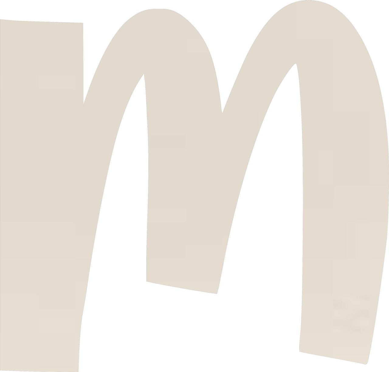 Acrylic Letter M Blank Craft, 10'' Tall White Custom Wedding Reception Signage, DIY - Walmart.com