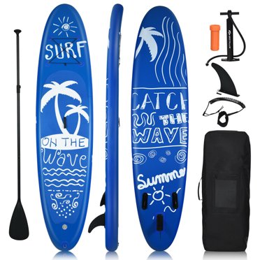 Goplus Small Inflatable SUP Board, Portable Paddle Board with 5D rings ...
