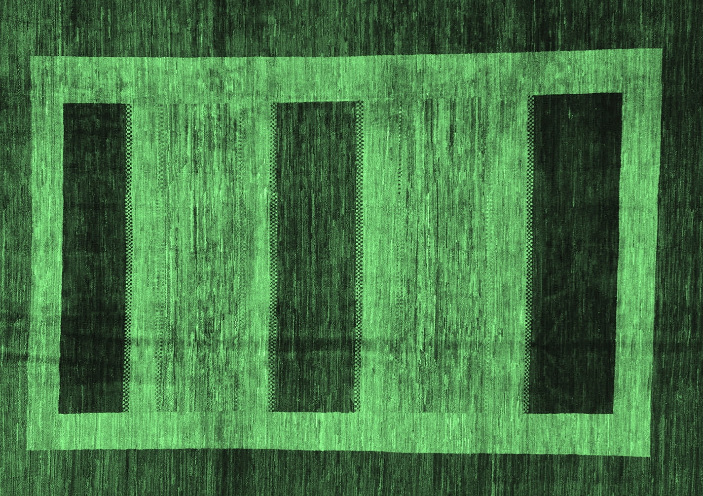 Ahgly Company Indoor Rectangle Abstract Emerald Green Modern Area Rugs ...