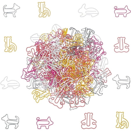 200 Pieces Animal Paper Clips Cute Animal Shaped Paperclips Assorted ...