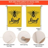 JOOCAR Bee Kind Yellow Garden Flag Vertical Double Sided Burlap Yard ...