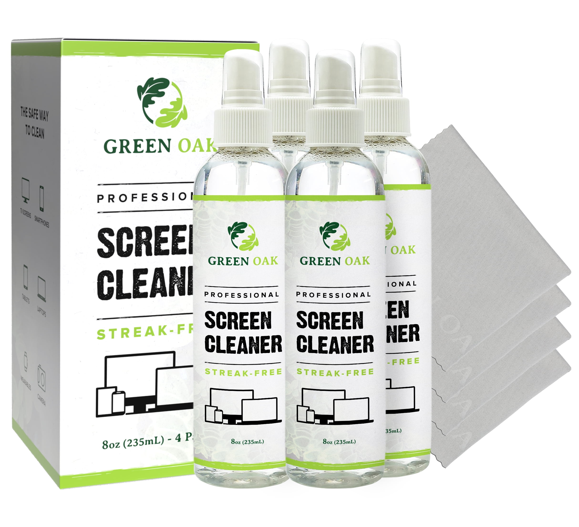 Screen Cleaner - Green Oak Professional Screen Cleaner Spray - Best for ...