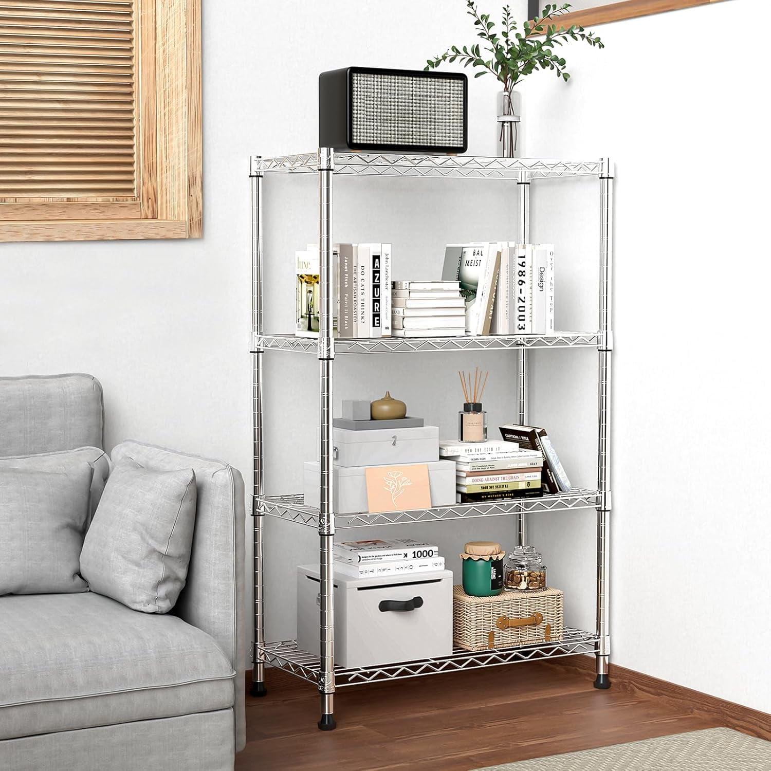 Click here for M Mzg 4 Tier Wire Shelving  Adjustable Metal Shelv... prices