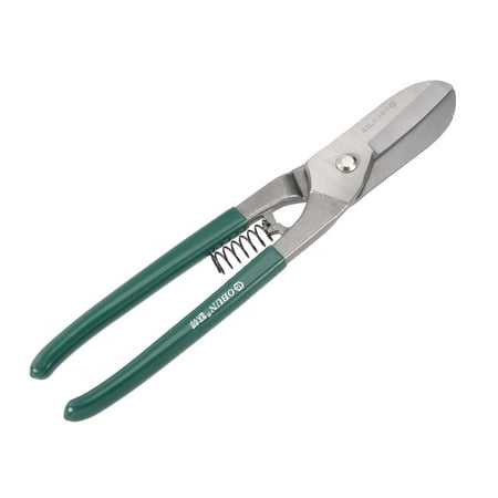 12-Inch Spring-Loaded Straight Cut Tin Snip with Cushion Handle ...