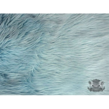 Faux Fur Fabric Long Pile Candy Shaggy TEAL/ 60" Wide / Sold by the ...