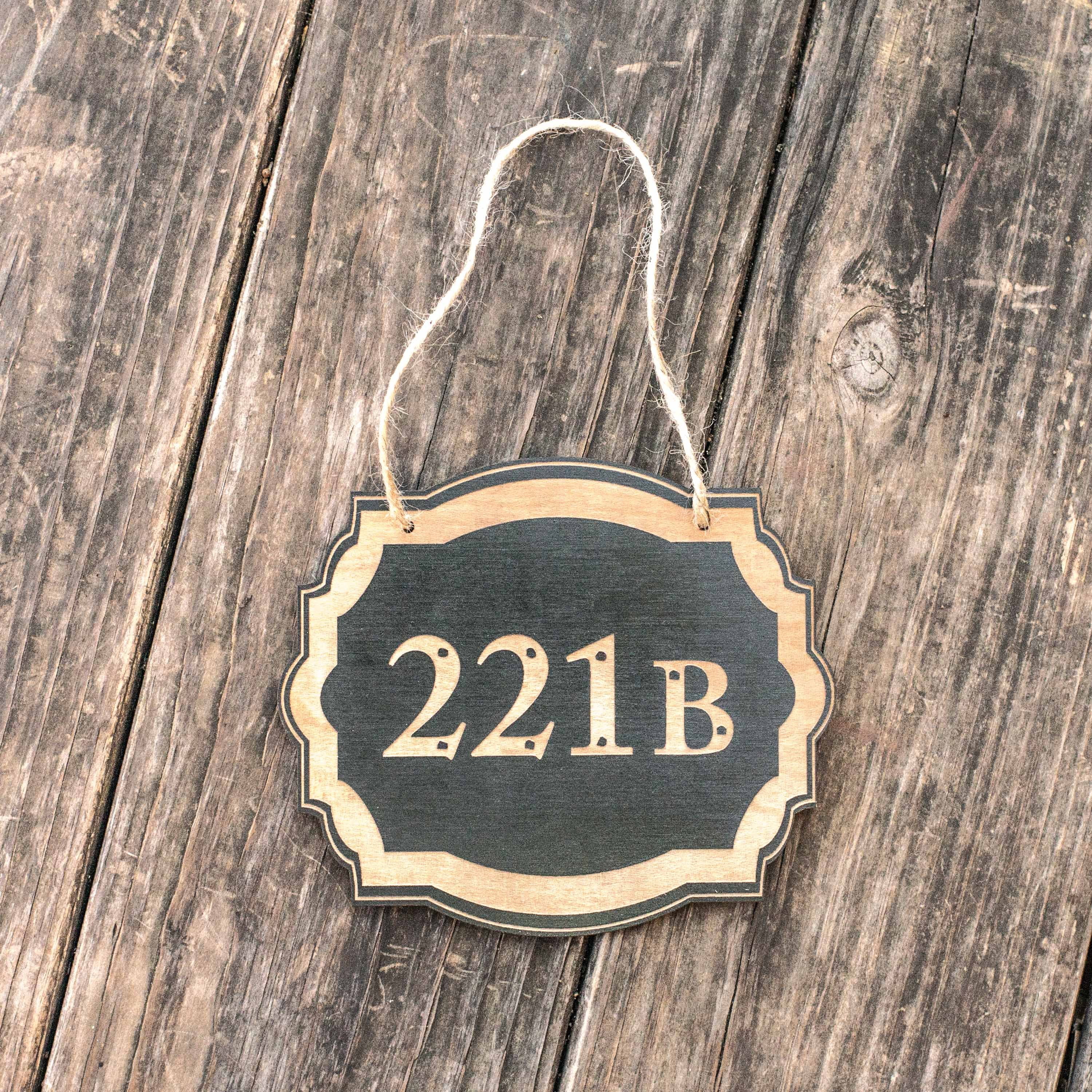 221b - Black Door Sign - Walmart.com