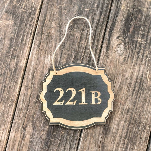 221b - Black Door Sign - Walmart.com - Walmart.com