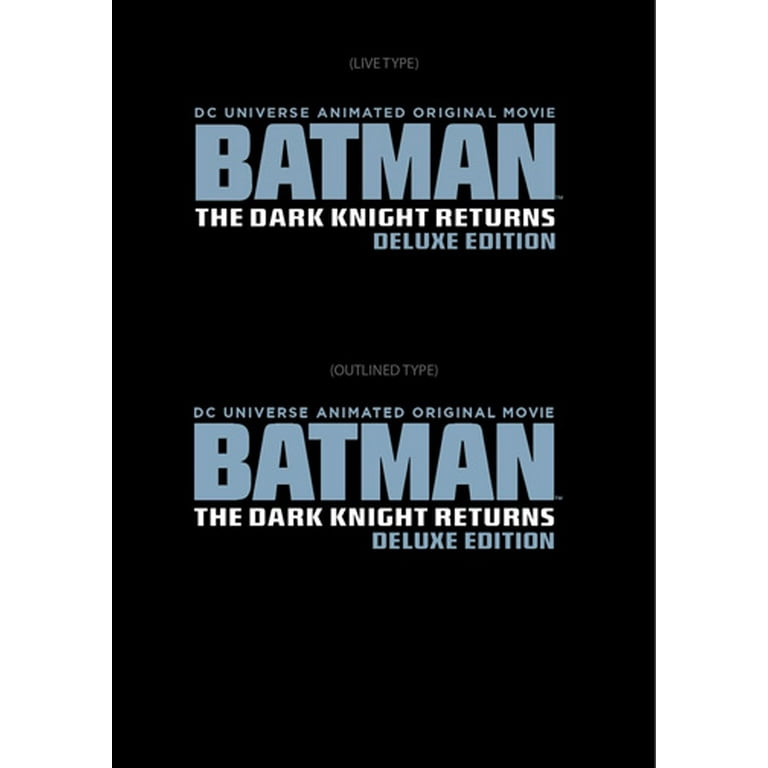 The Dark Knight Returns Animated Movie