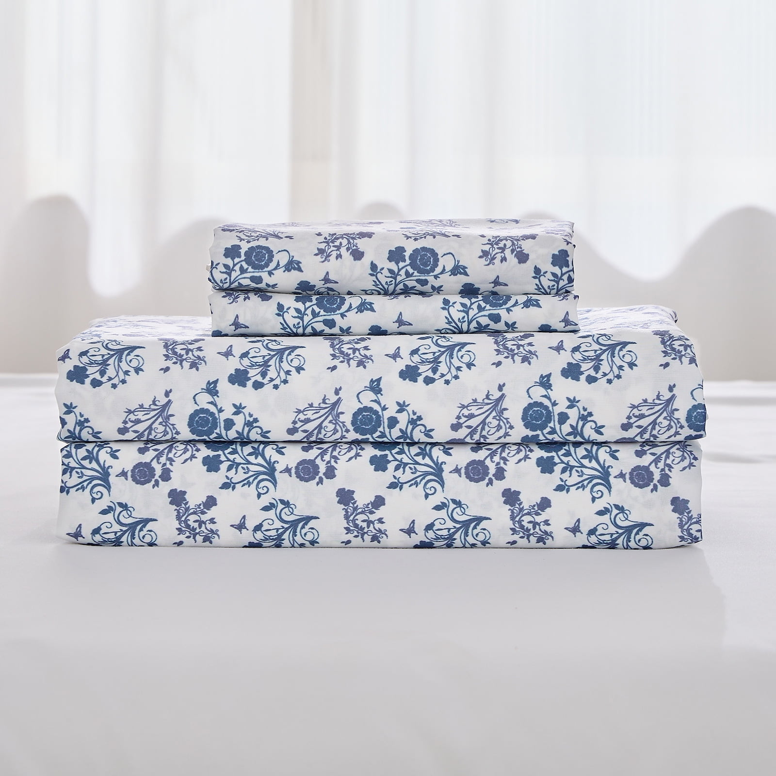 Gogreen 4PC Deep Pocket Queen Sheet Set Fit 16", Breathable Microfiber ...