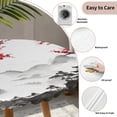 Chinese Mountain Round Tablecloth for 36-44 Inch Tables,Fitted Table ...