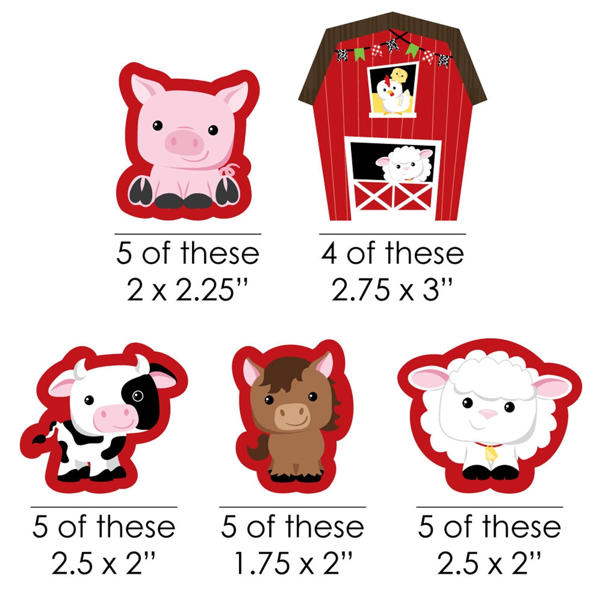 Farm Animals Cut Outs