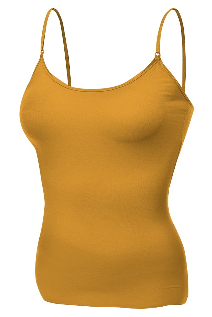 Essential Basic Women Layering Basic Short Camisole Cami Adjustable ...