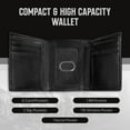 Bull Guard Nappa Leather RFID Trifold Wallet with ID Window - Walmart.com