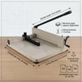 A3-17'' Paper Cutter Guillotine Paper Cutter, Heavy Duty Guillotine ...