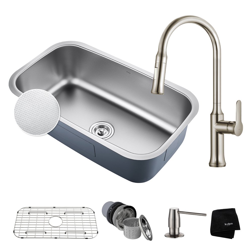 Outlast MicroShield™ Undermount Stainless Steel 31 ½ in. Single Bowl ...