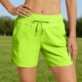 Lmueinov Women's 7" Athletic Running Long Shorts Workout Hiking Shorts ...