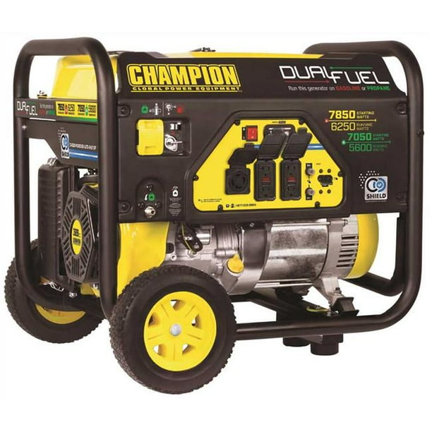 Champion Power Equipment 100592 6250 watts Gas & Propane Powered Dual ...